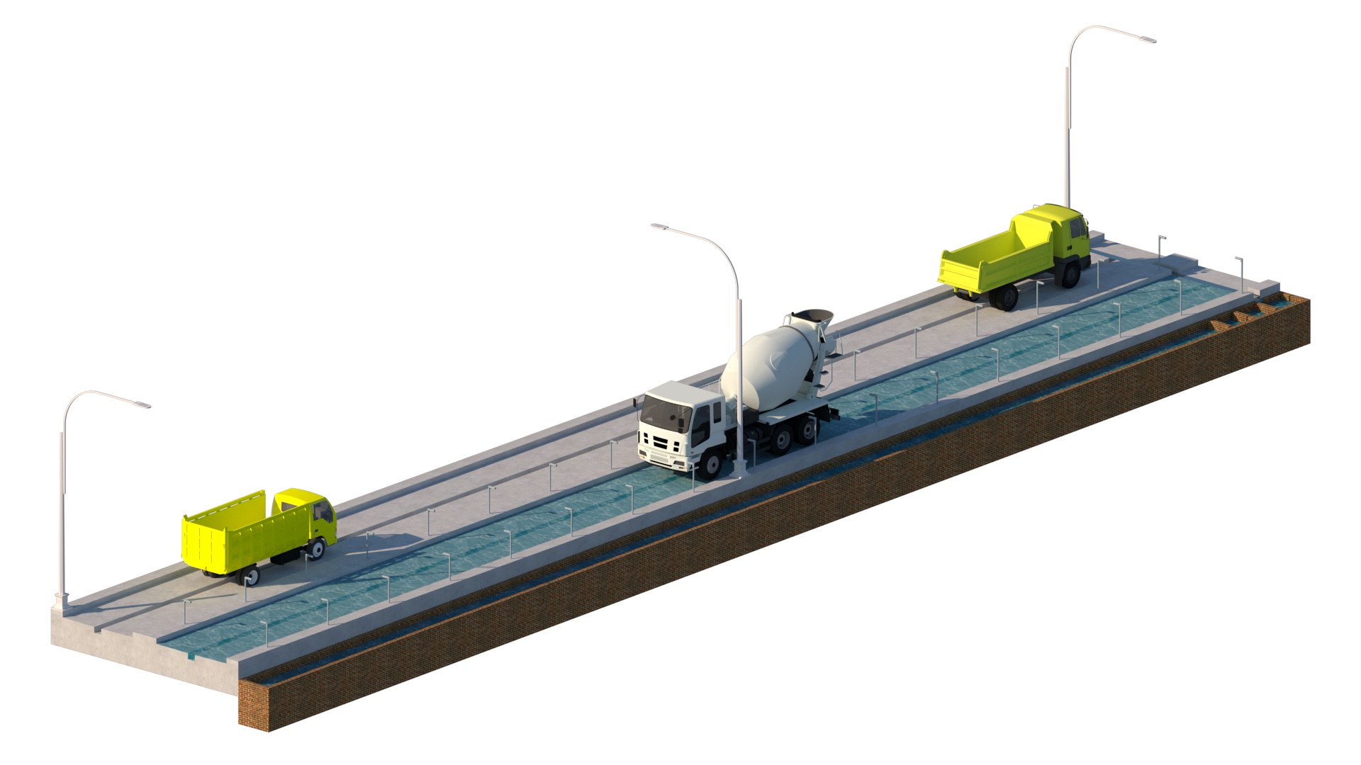 Washing Bay For Construction Site 3D Model - TurboSquid 2107067