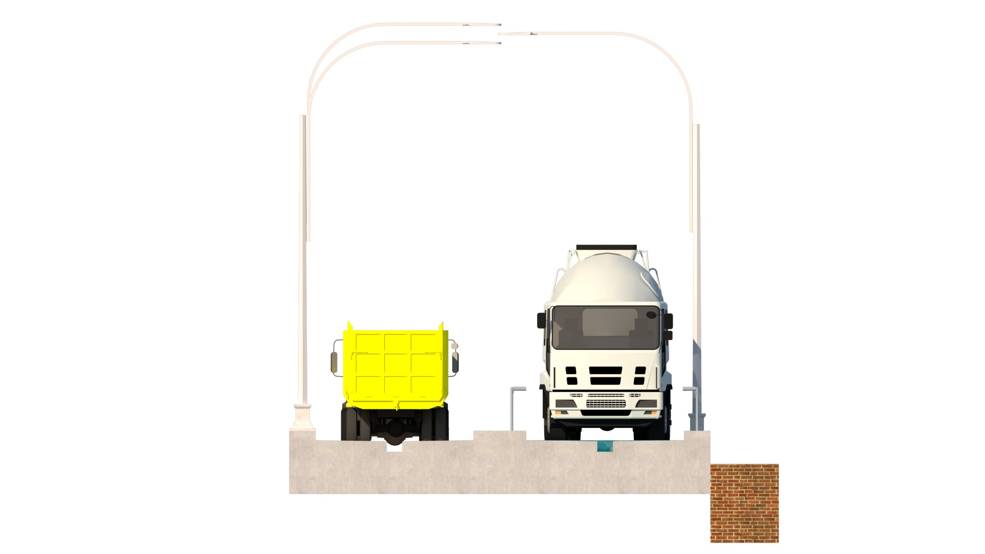 Washing Bay For Construction Site 3D Model - TurboSquid 2107067