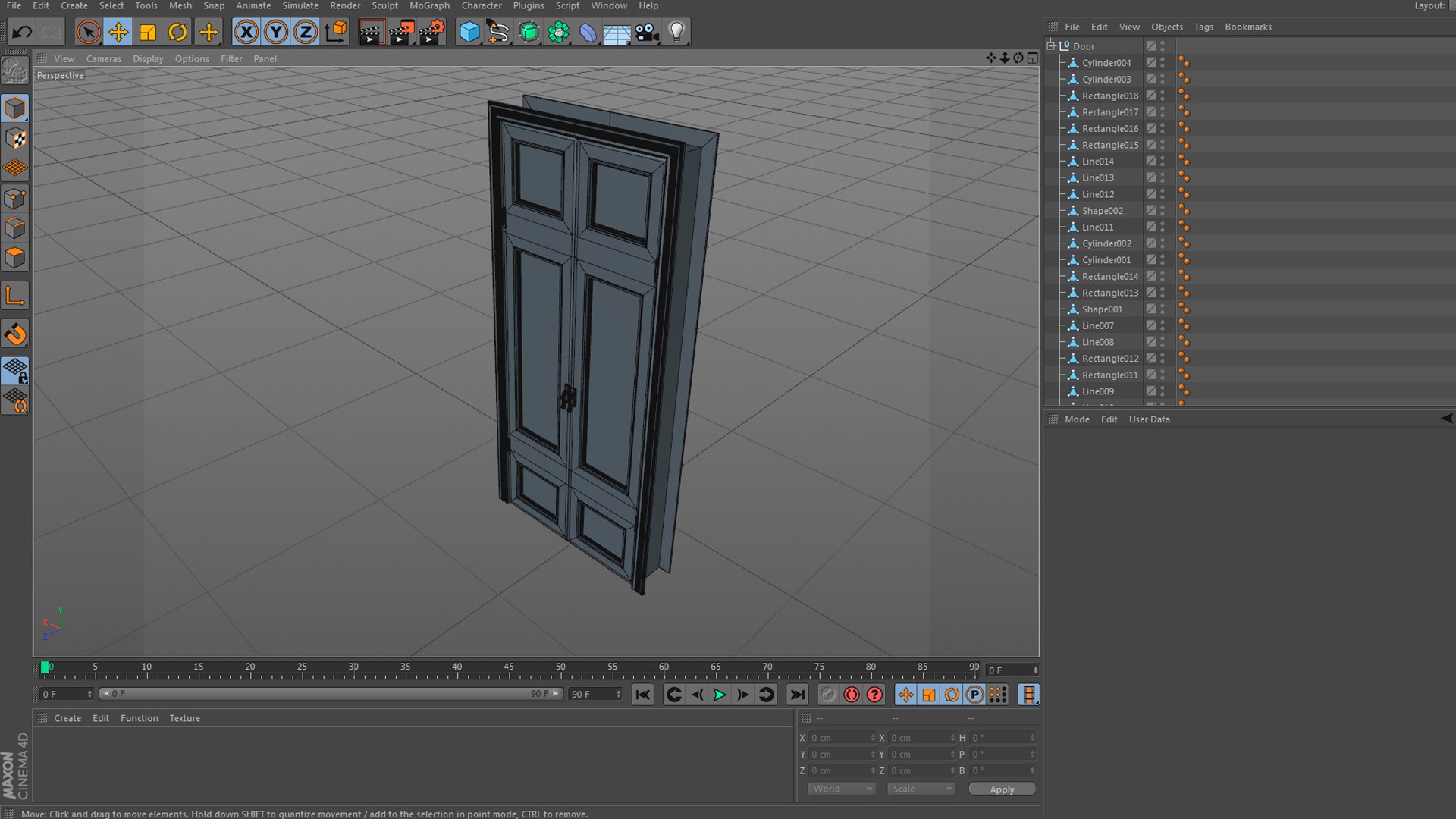 Interior Door 3d Model