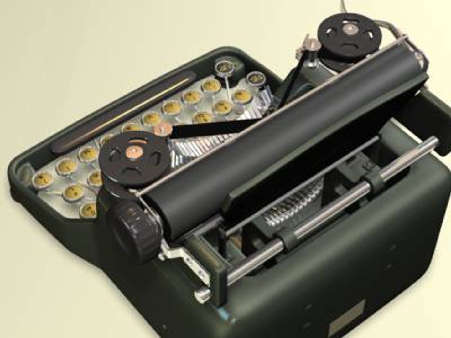 Vintage Typewriter 3d Model