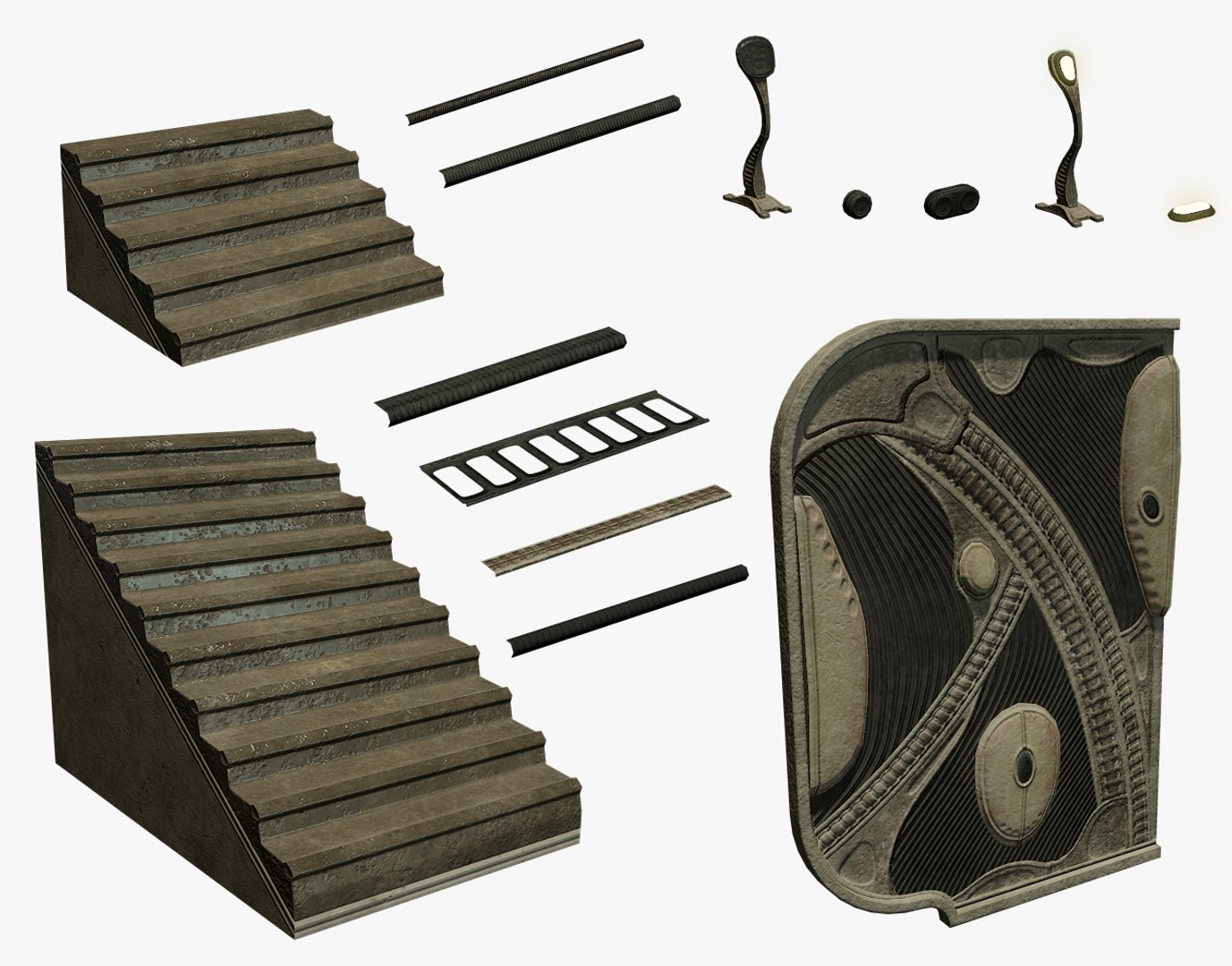 Alien Set 3D - TurboSquid 1153129