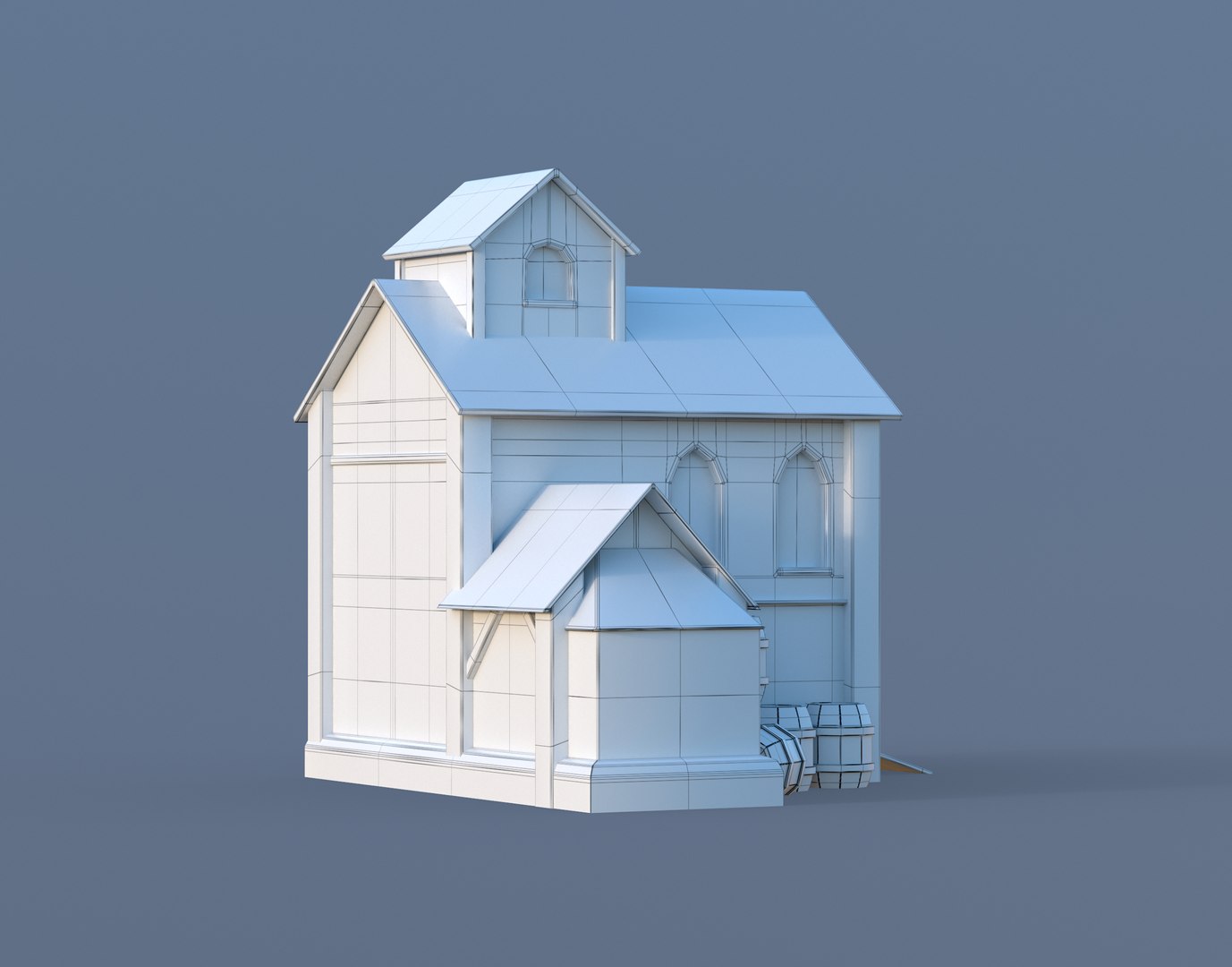 Medieval Stone Barn 3D Model - TurboSquid 2016137