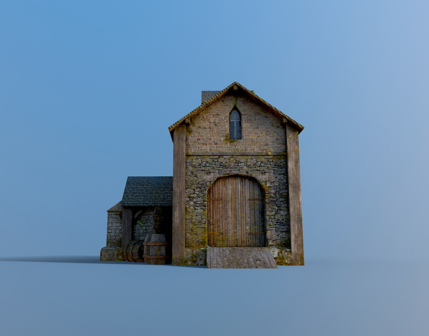 Medieval Stone Barn 3D Model - TurboSquid 2016137
