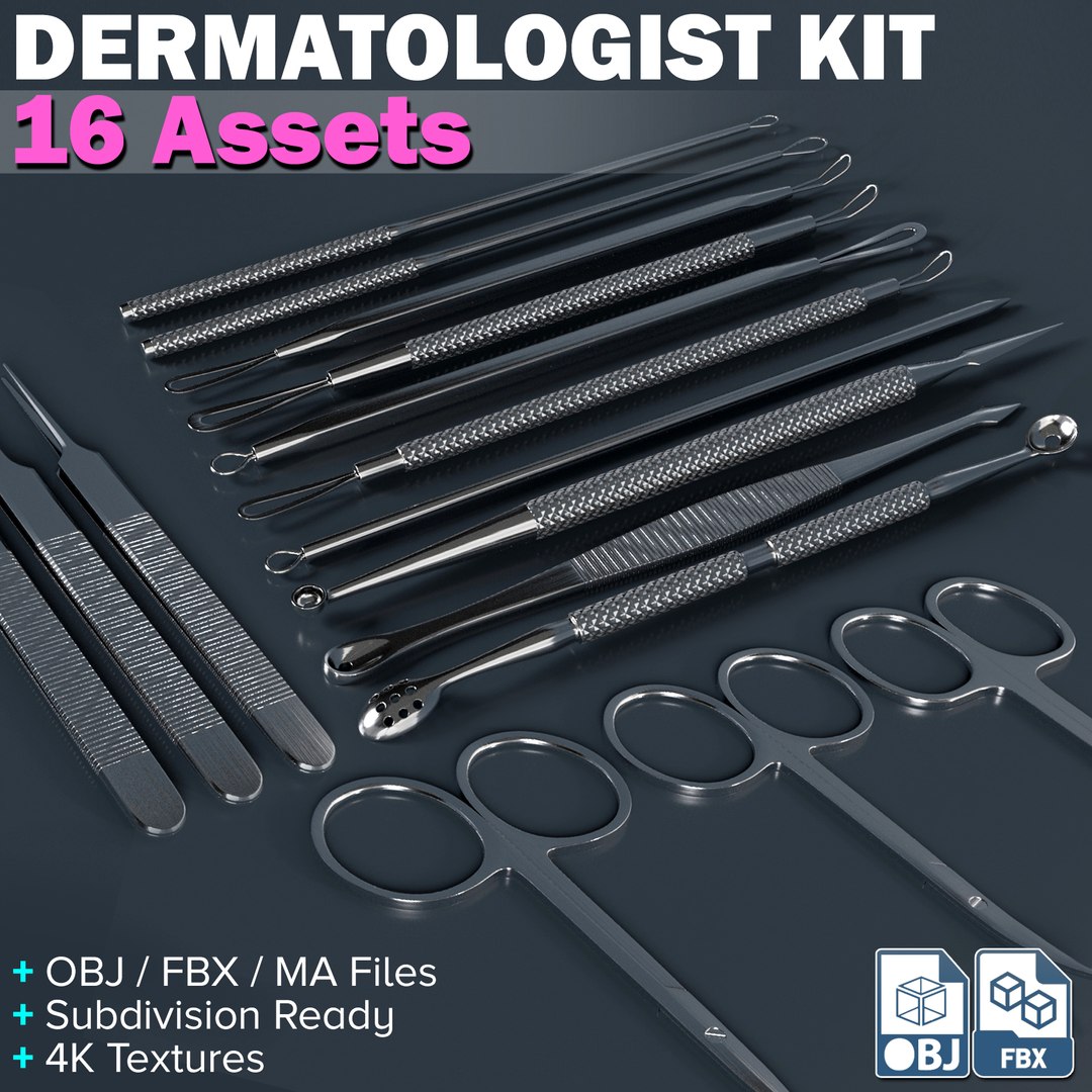 Dermatologist Kit 3D model - TurboSquid 2173473