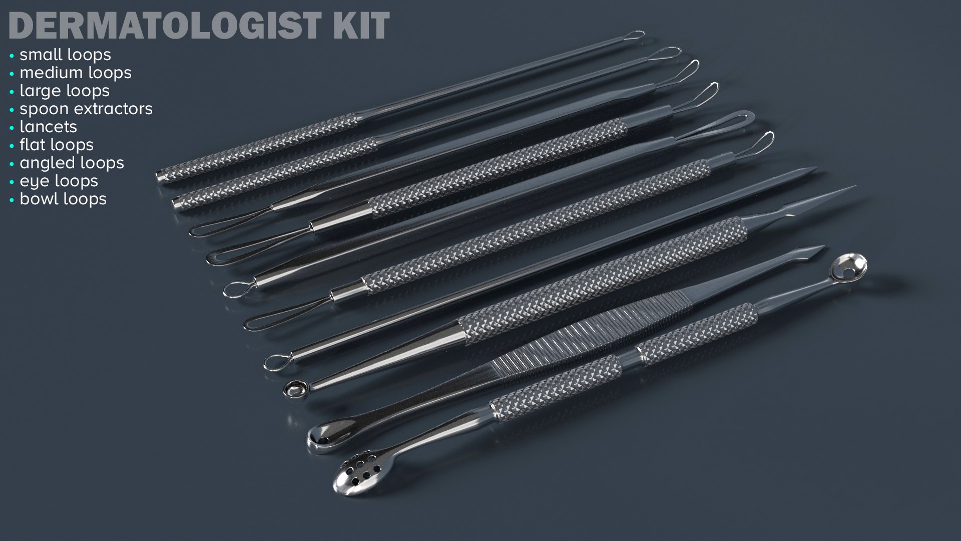 Dermatologist Kit 3D model - TurboSquid 2173473