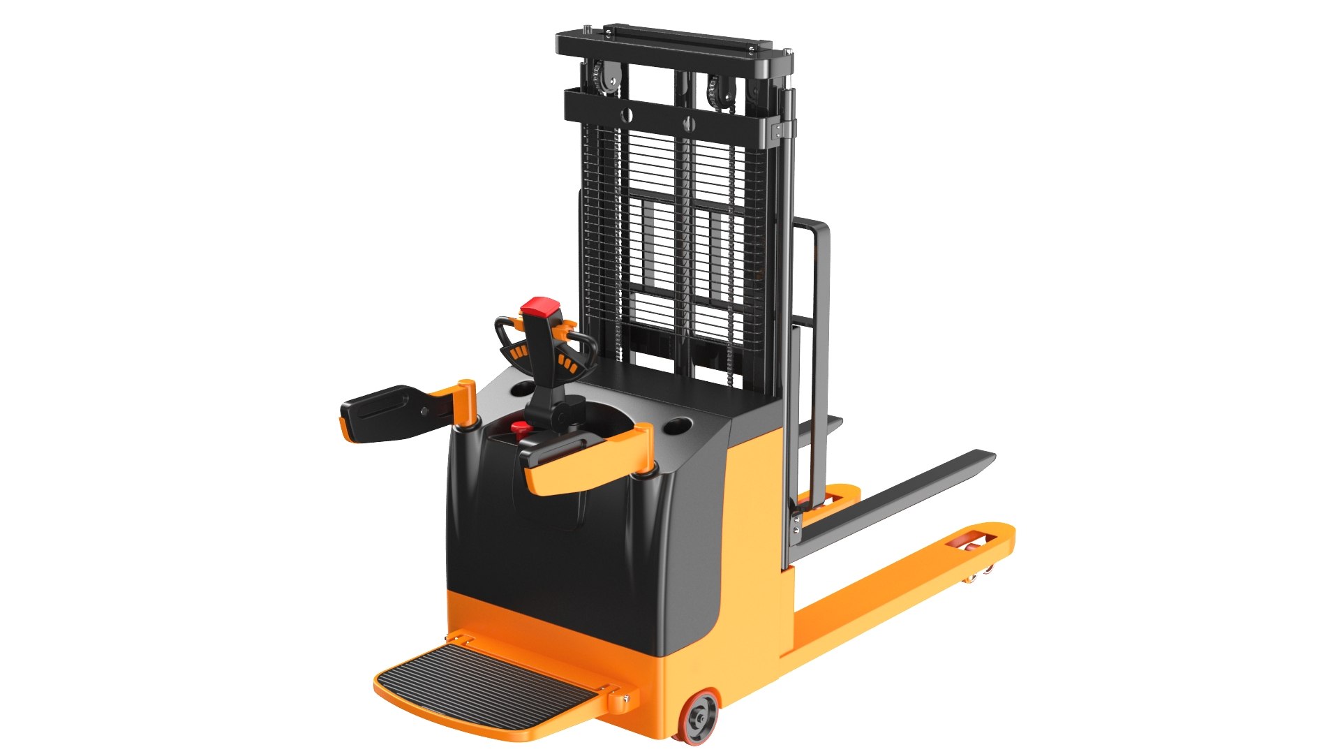 Detailed Electric Pallet Stacker 3D Model - TurboSquid 2119740