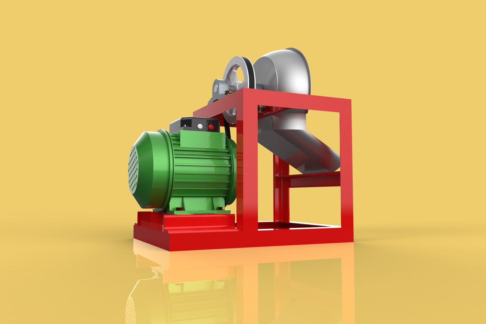 COCONUT GRATING MACHINE GRATER SHREDDER SCRAPER CHOPPER CRUSHER 3D ...
