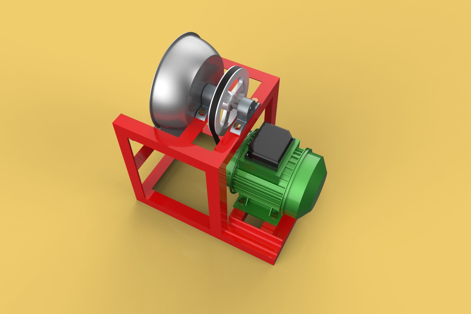 COCONUT GRATING MACHINE GRATER SHREDDER SCRAPER CHOPPER CRUSHER 3D ...