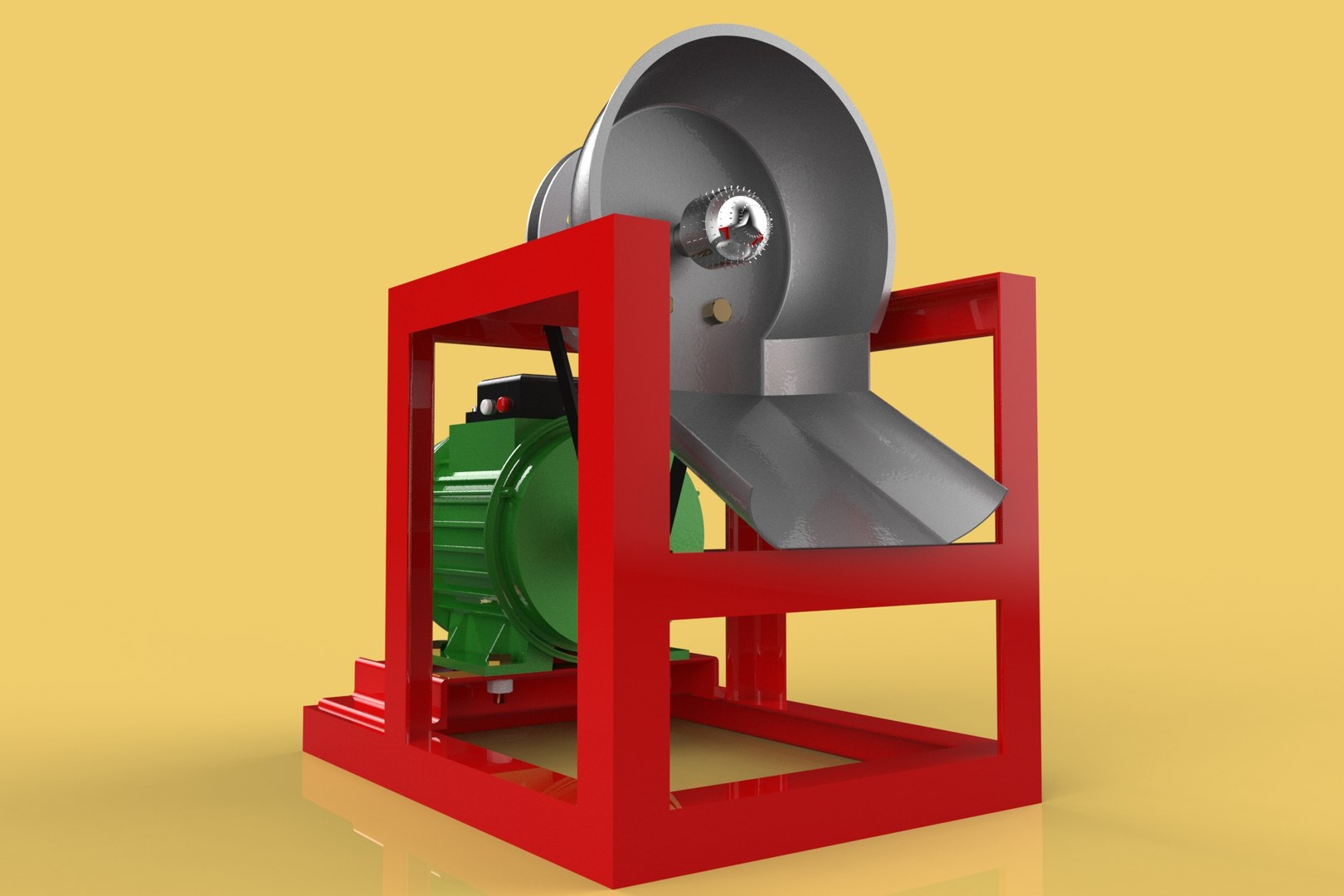 COCONUT GRATING MACHINE GRATER SHREDDER SCRAPER CHOPPER CRUSHER 3D ...