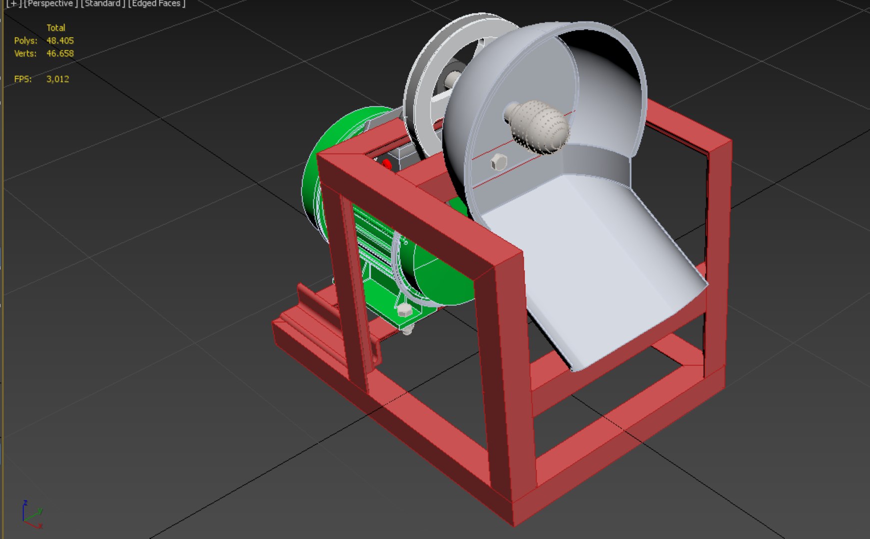 COCONUT GRATING MACHINE GRATER SHREDDER SCRAPER CHOPPER CRUSHER 3D ...