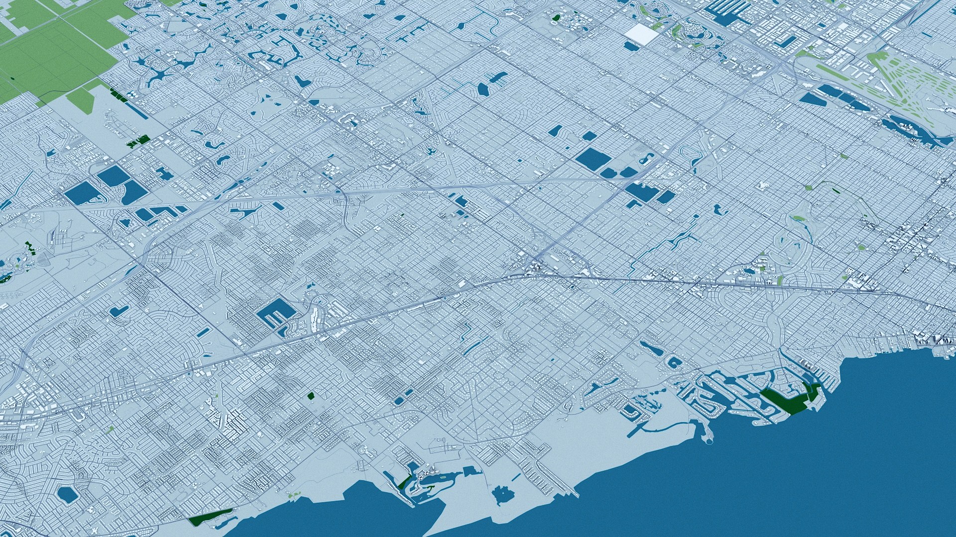 Miami Buildings Terrain City Model - TurboSquid 1405221