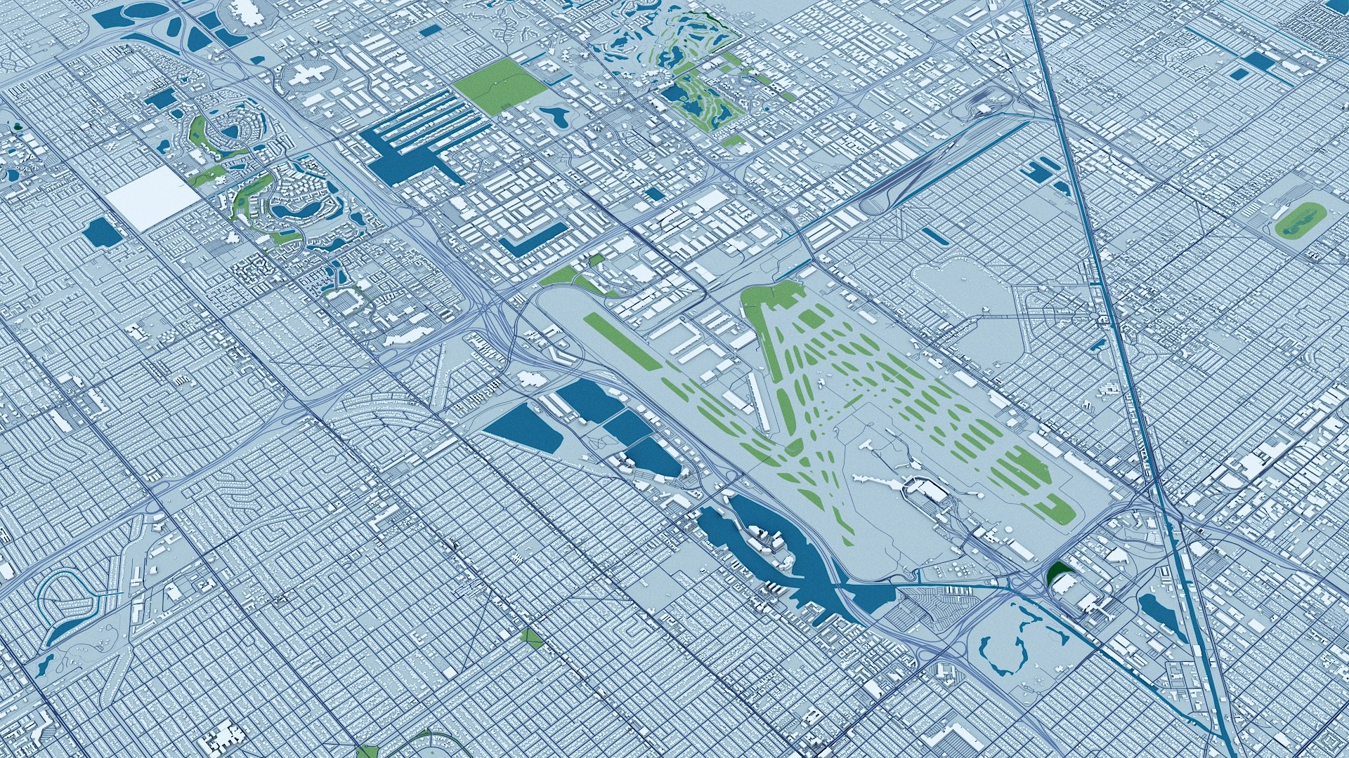 Miami Buildings Terrain City Model - TurboSquid 1405221