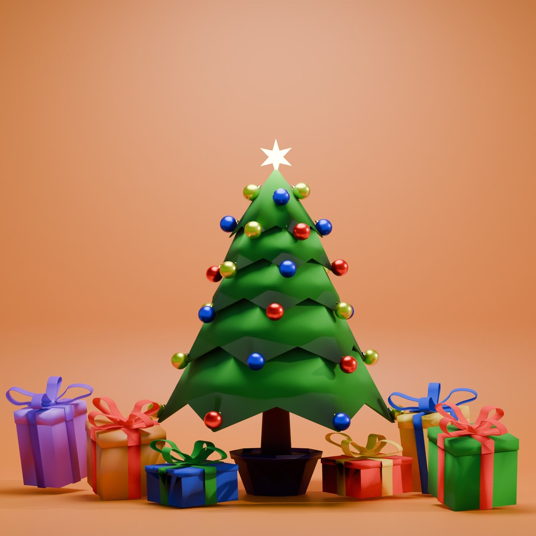 3D Simple Christmas Tree - TurboSquid 2310629