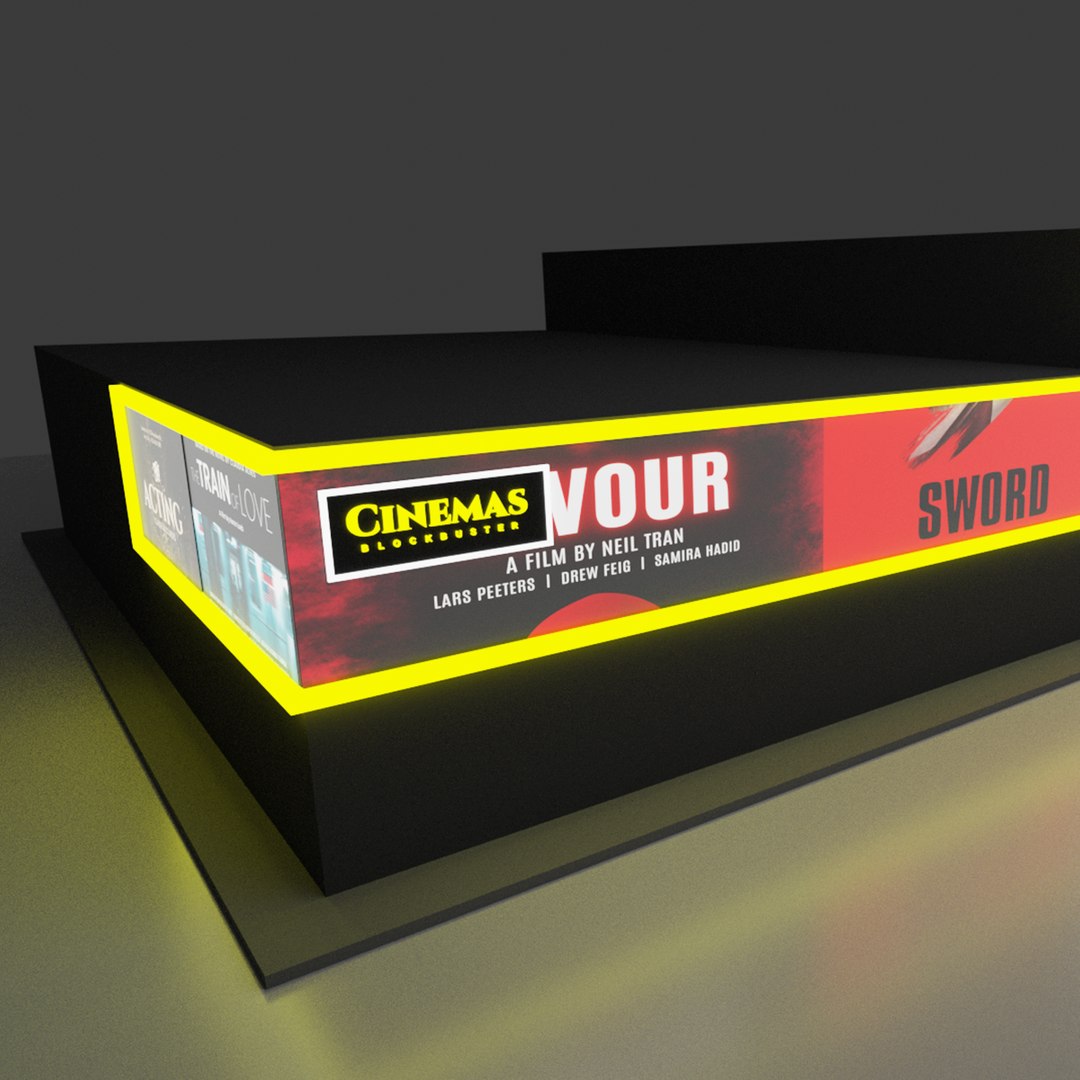 3D Model Cinema Theater 3D Model - TurboSquid 2167696