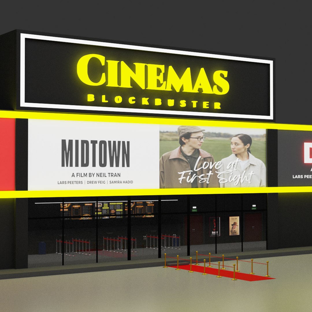 3D Model Cinema Theater 3D Model - TurboSquid 2167696