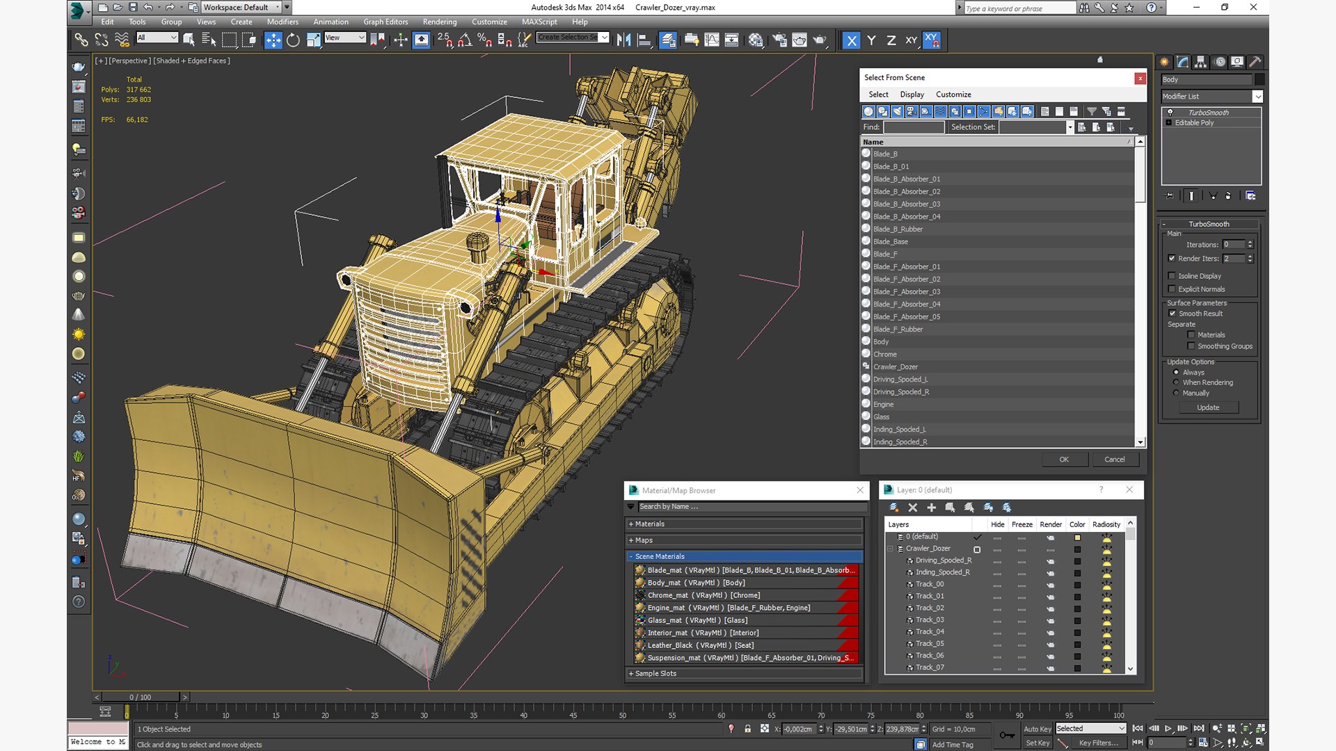 3D model Crawler Dozer - TurboSquid 2136653