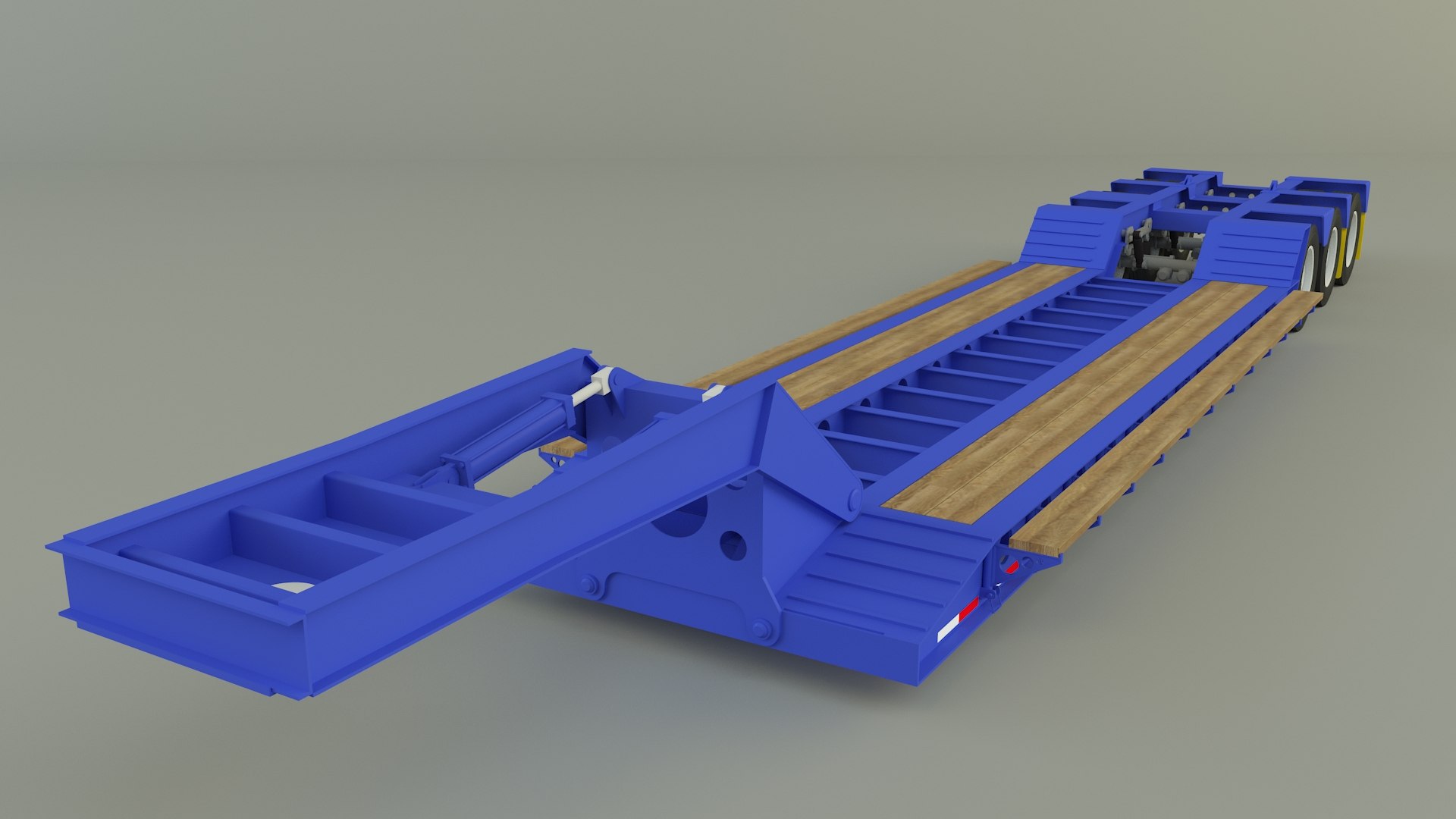 Low Boy Trailer 3D - TurboSquid 2346258