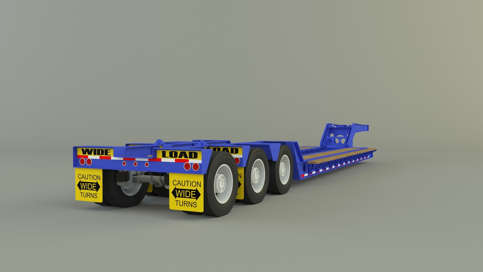 Low Boy Trailer 3D - TurboSquid 2346258