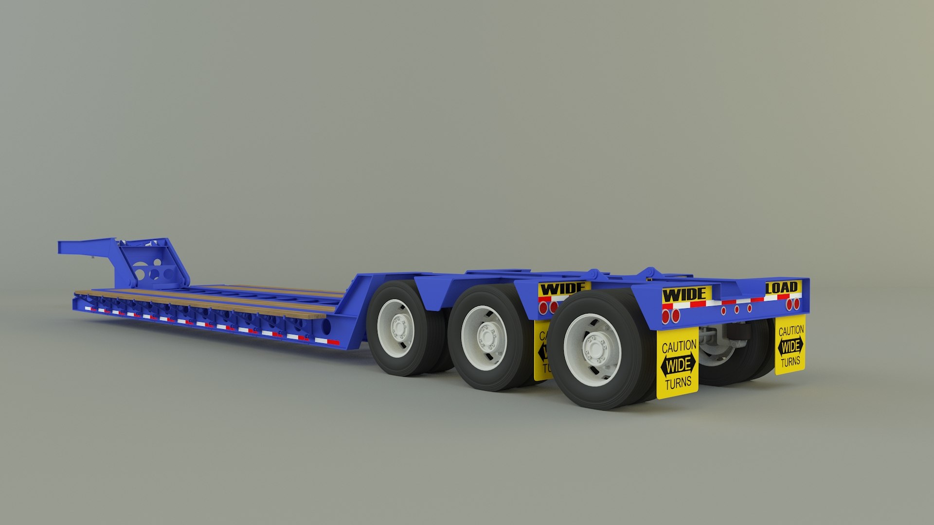 Low Boy Trailer 3D - TurboSquid 2346258