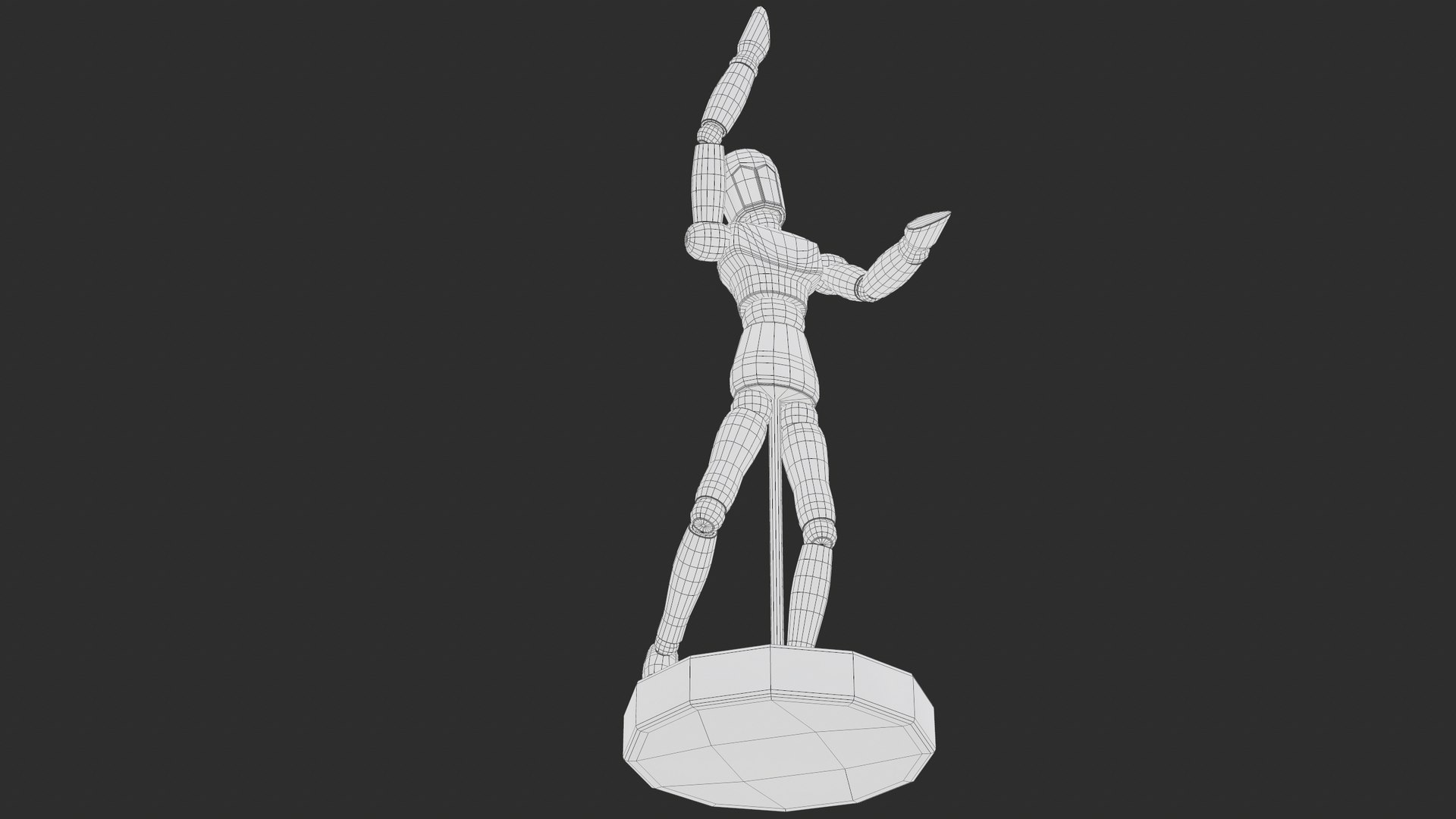 Wooden Dummy Human Posed 3D model - TurboSquid 1778723