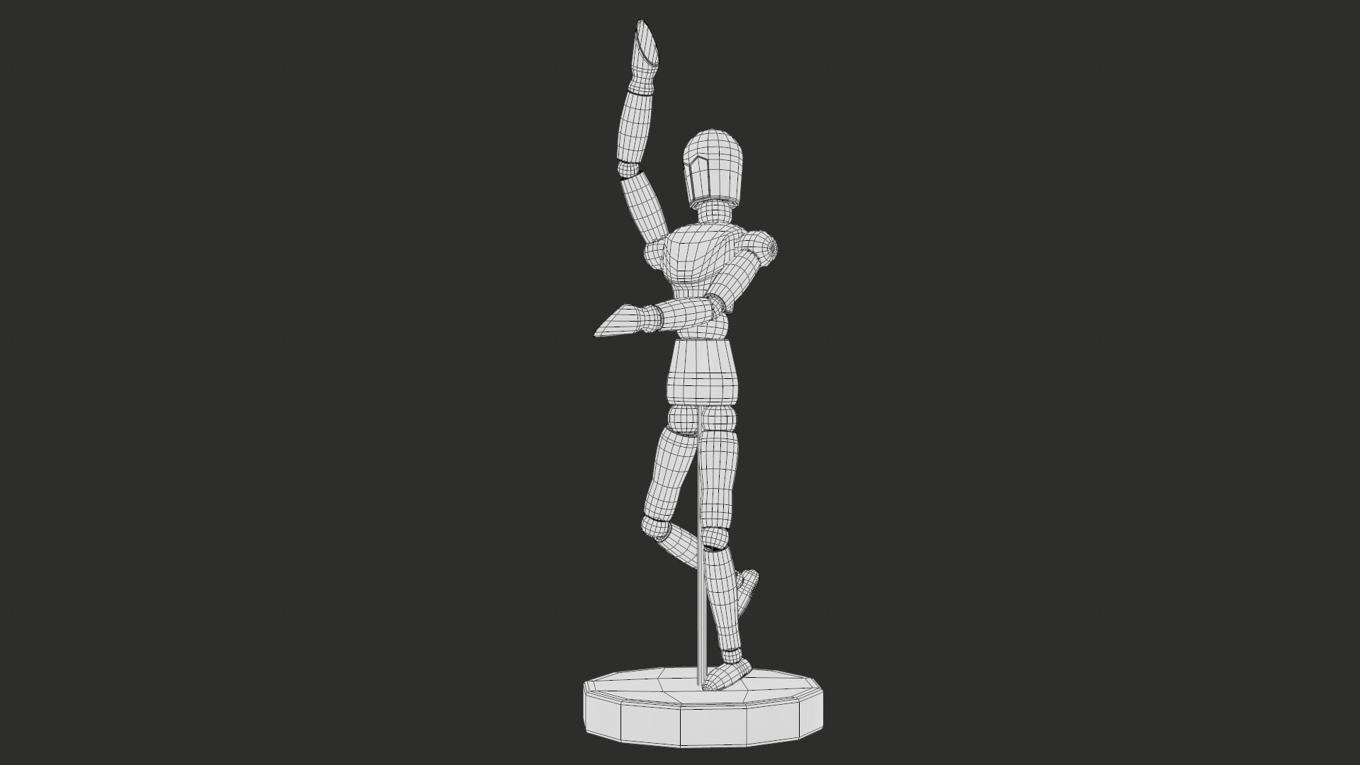 Wooden Dummy Human Posed 3D Model - TurboSquid 1778723