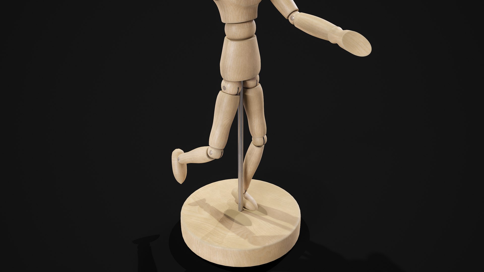 Wooden Dummy Human Posed 3D Model - TurboSquid 1778723