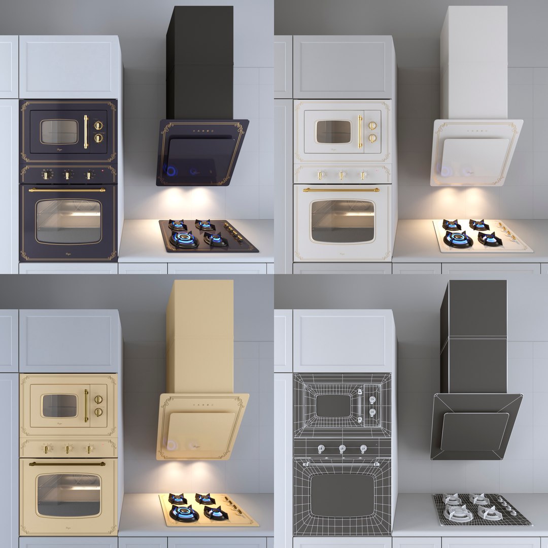 3D Kitchen Appliances Style Model - TurboSquid 1345246