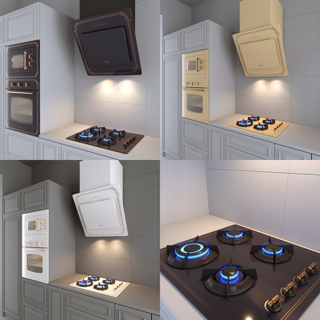 3D Kitchen Appliances Style Model - TurboSquid 1345246