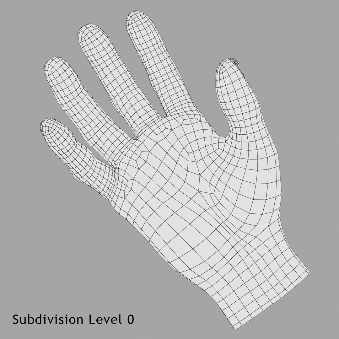 3ds max realistic male hand