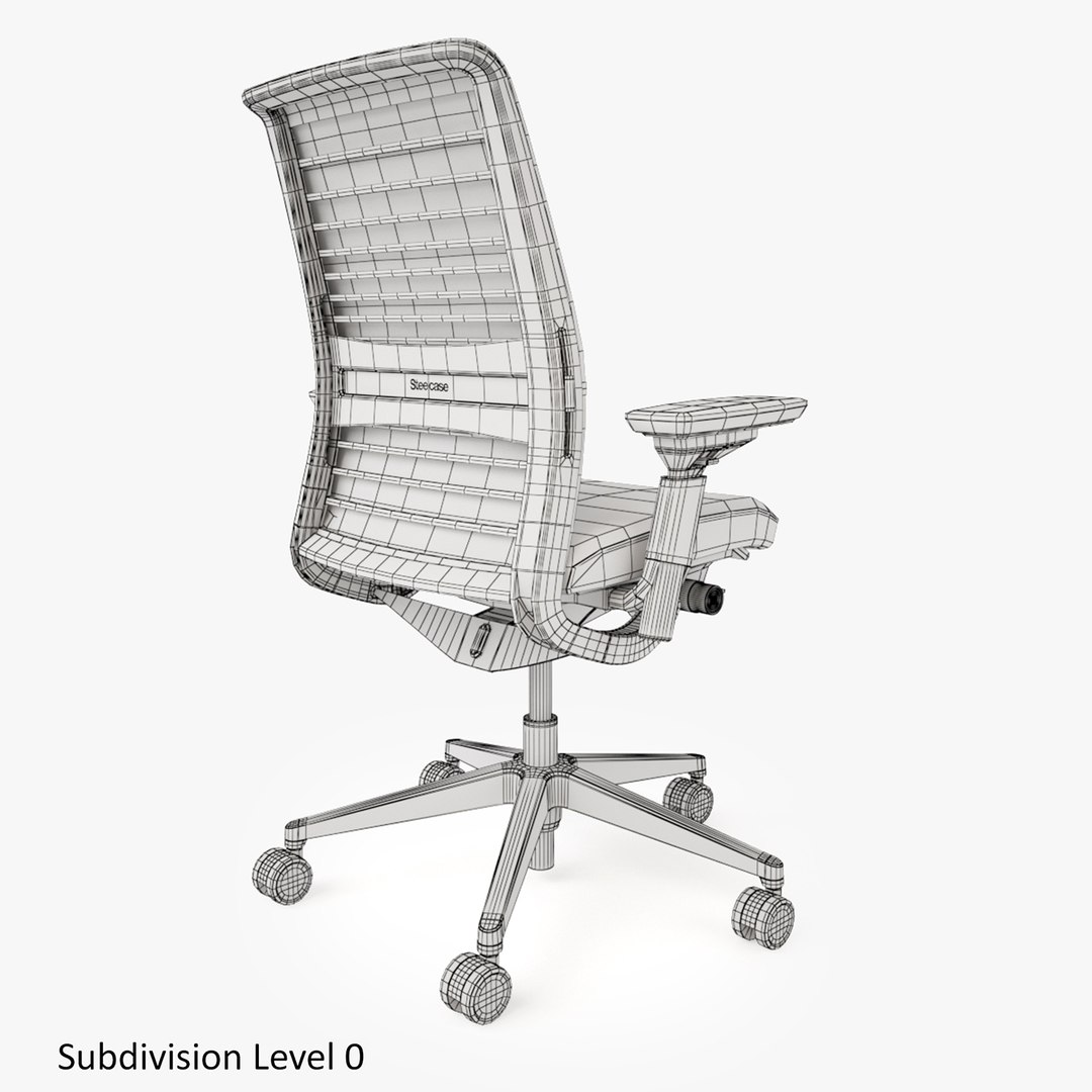 crate barrel - steelcase 3d max