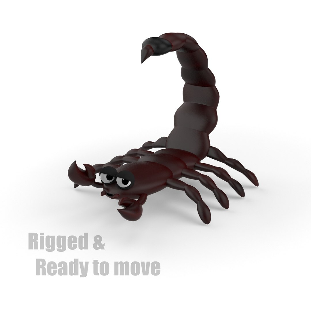 3d Cartoon Scorpion Rigged