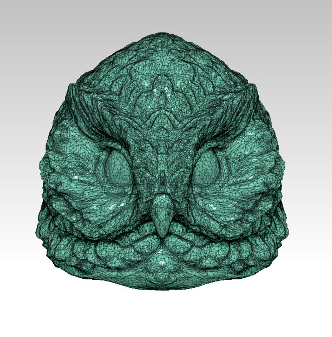 3D owl bird head model - TurboSquid 1326146