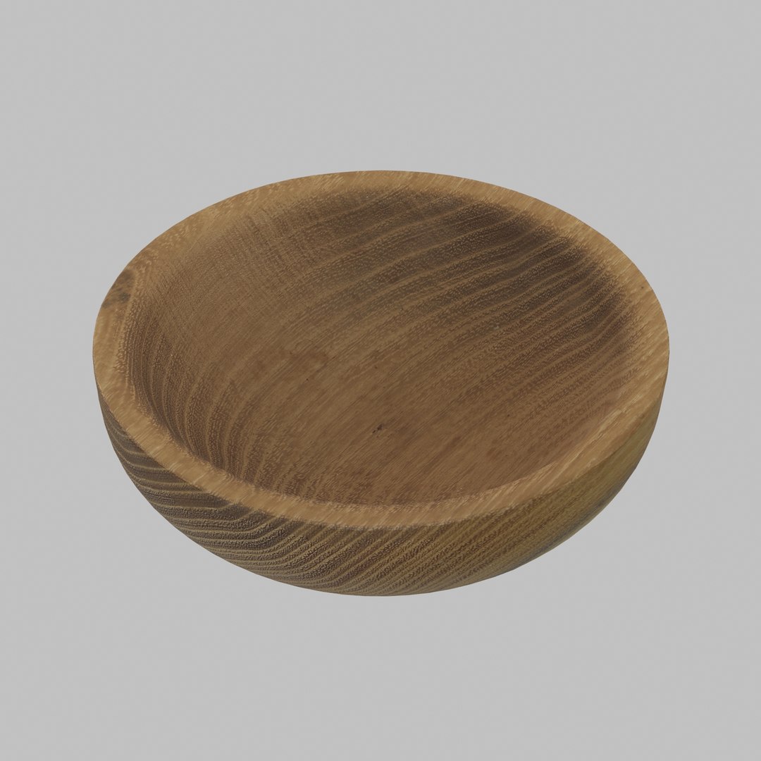 3D Wood Wooden Bowl Model - TurboSquid 1241435