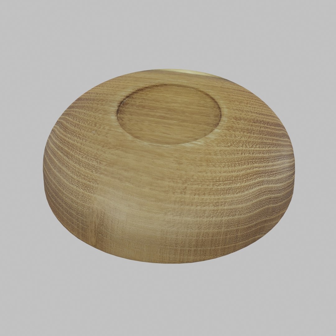 3D Wood Wooden Bowl Model - TurboSquid 1241435