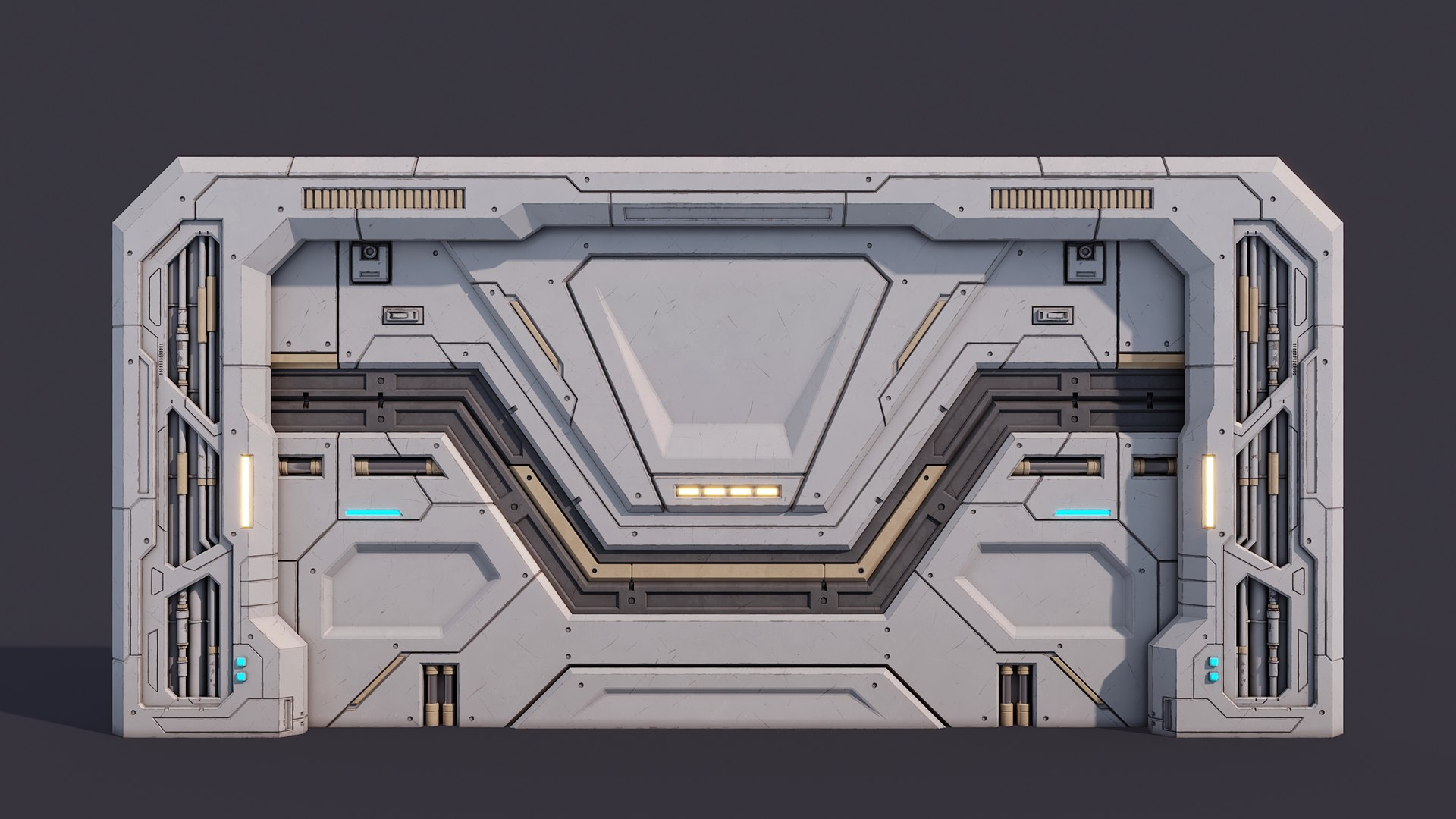 Sci-Fi Door Kit Vol 01 Model - TurboSquid 2056547