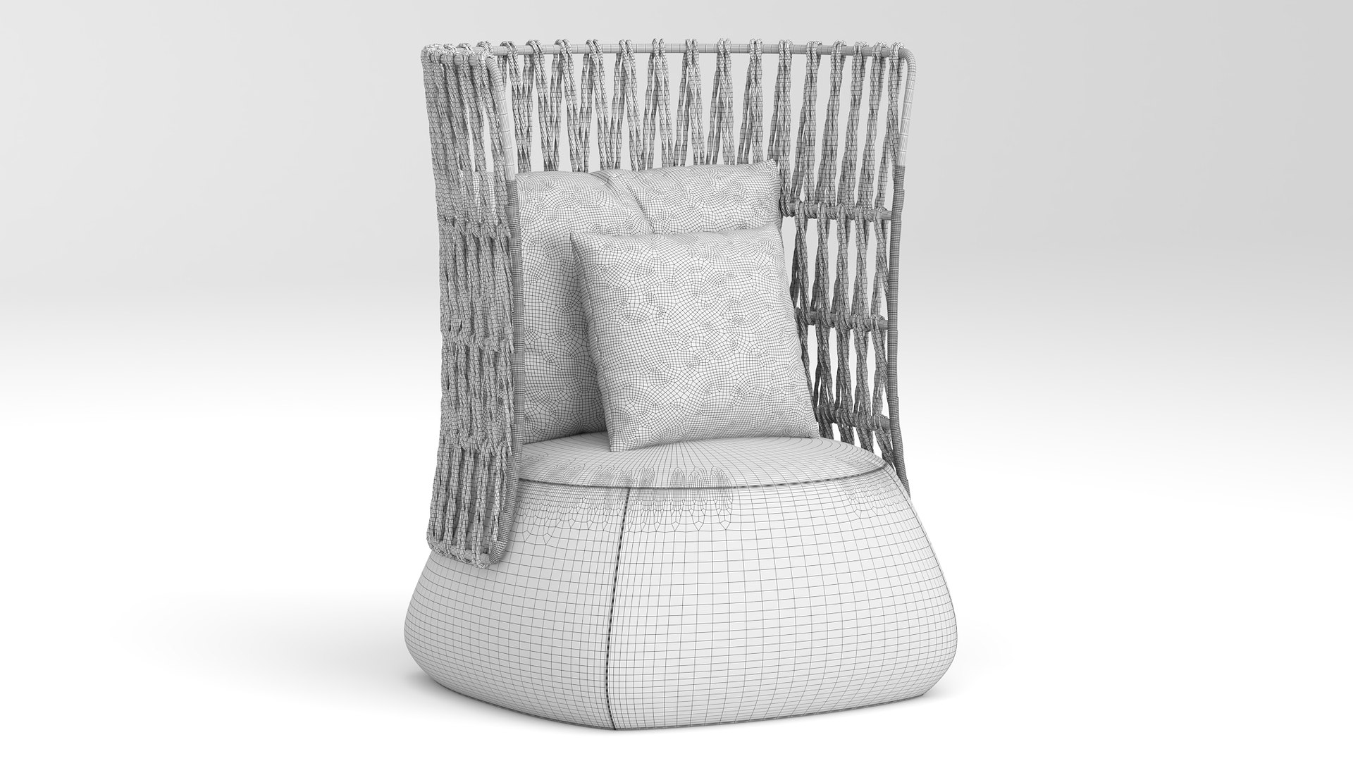 High Back Single Sofa Size 3D Model - TurboSquid 2319534