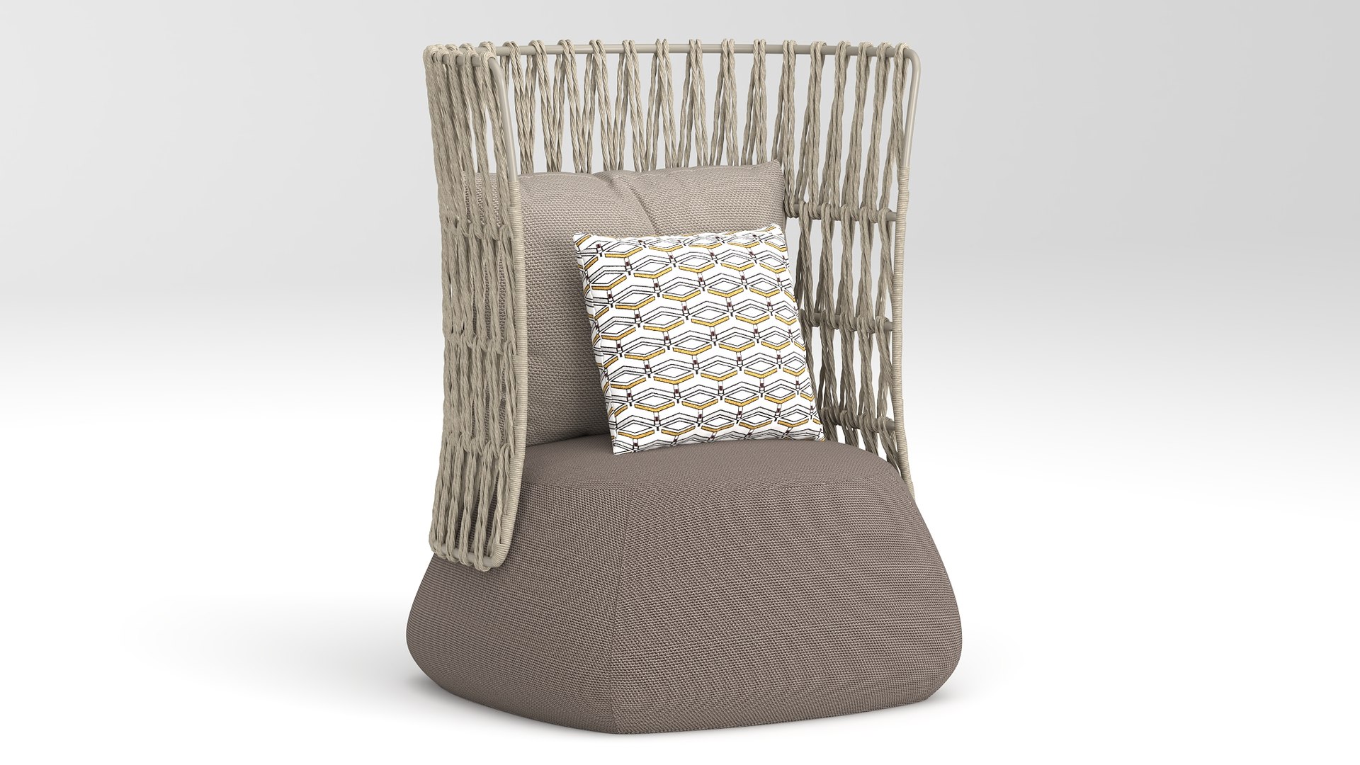 High Back Single Sofa Size 3D Model - TurboSquid 2319534