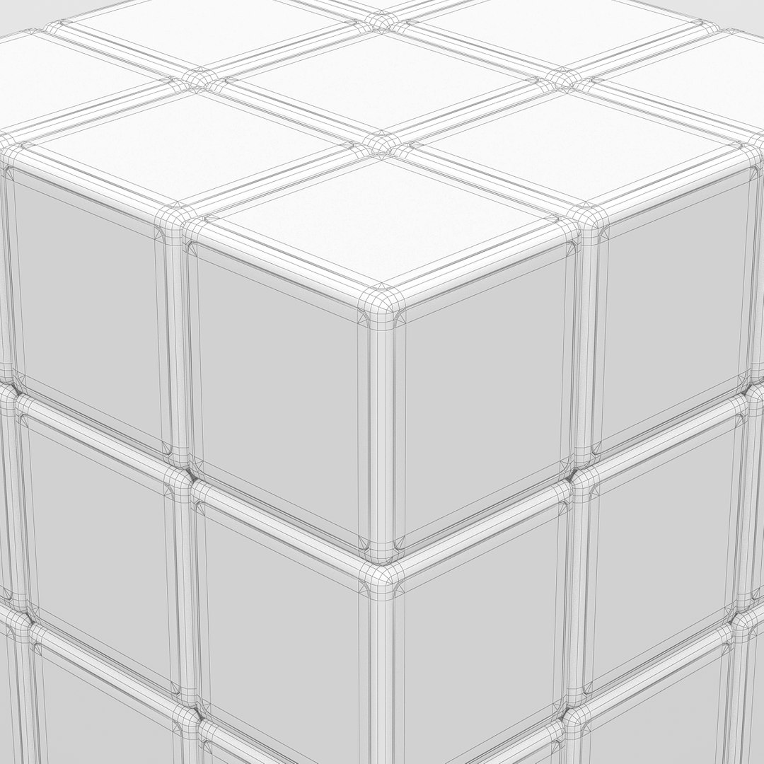 3dsmax Scrambled Rubik S Cube