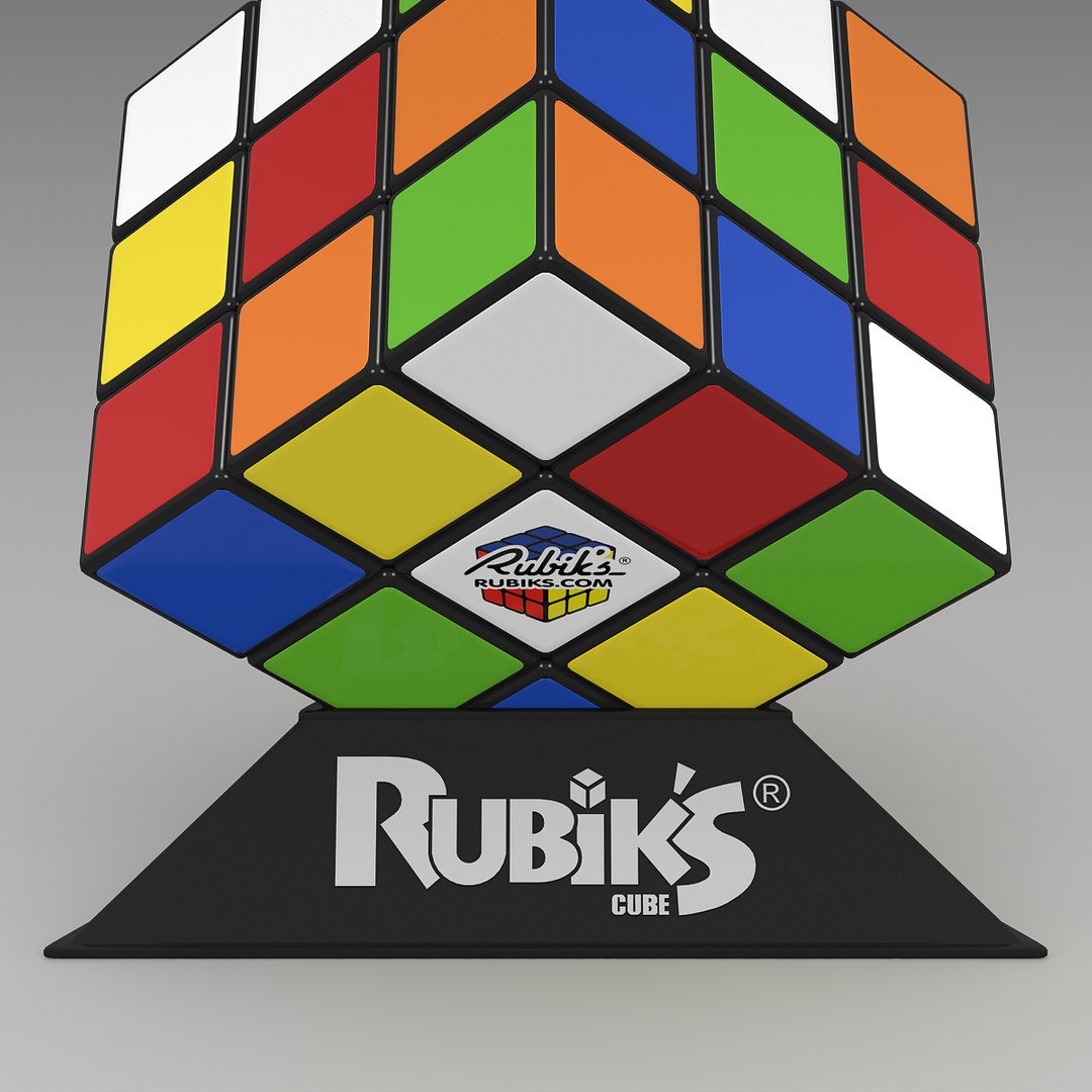 3dsmax Scrambled Rubik S Cube