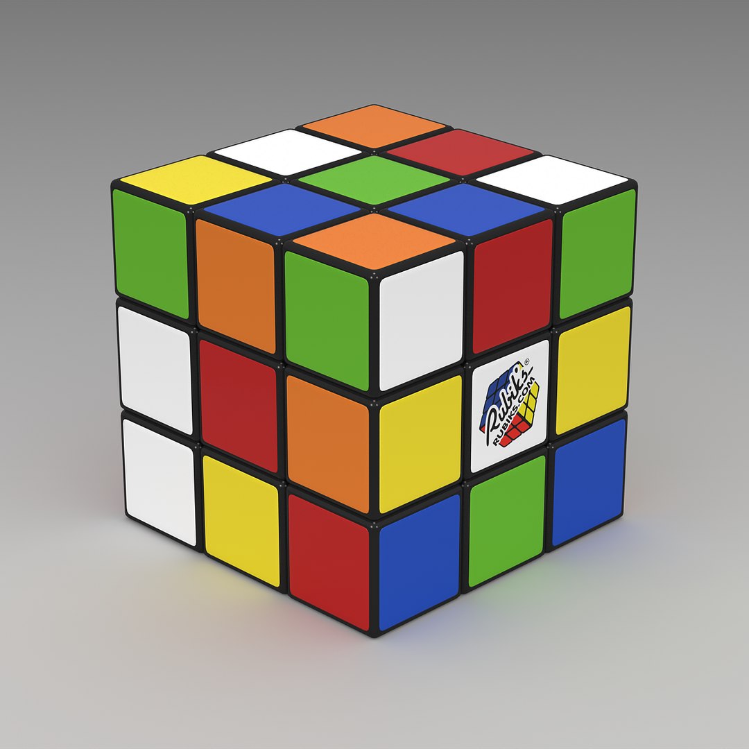 3dsmax Scrambled Rubik S Cube