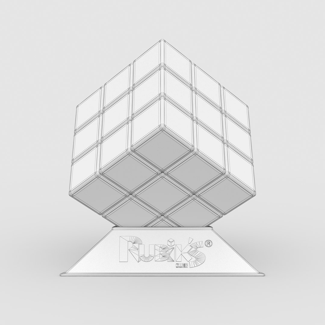 3dsmax Scrambled Rubik S Cube