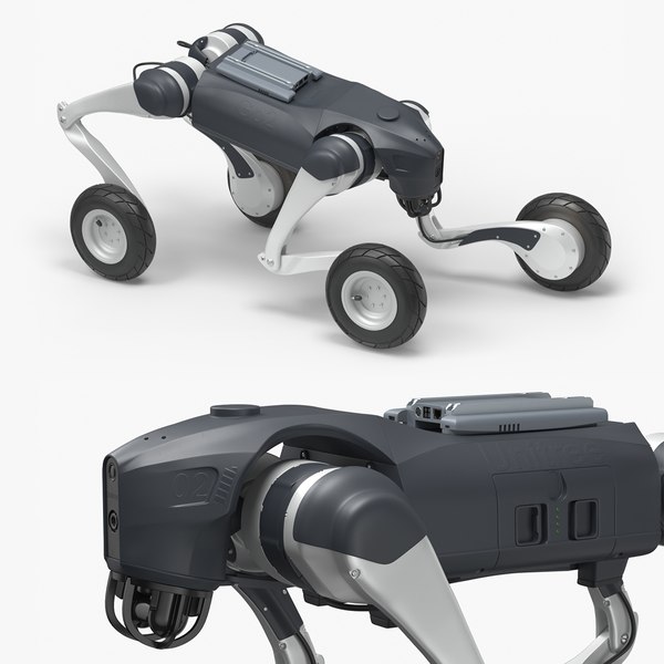 Modello 3D Robot di sicurezza mobile con ruote truccate - TurboSquid ...