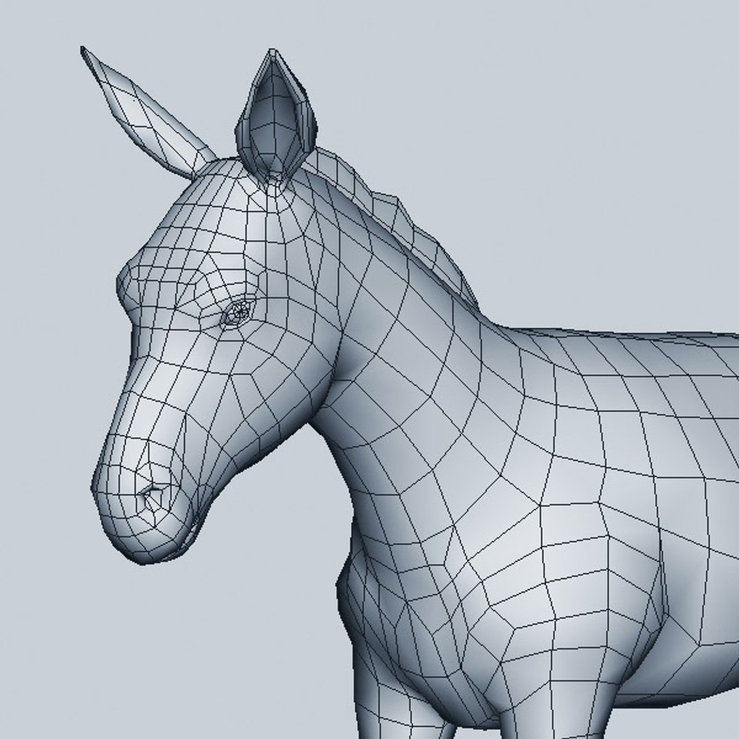 donkey 3d model