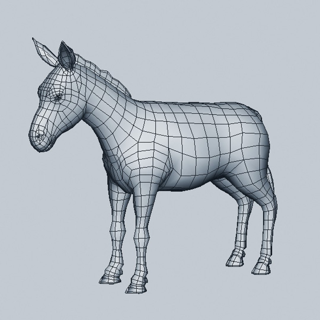 donkey 3d model