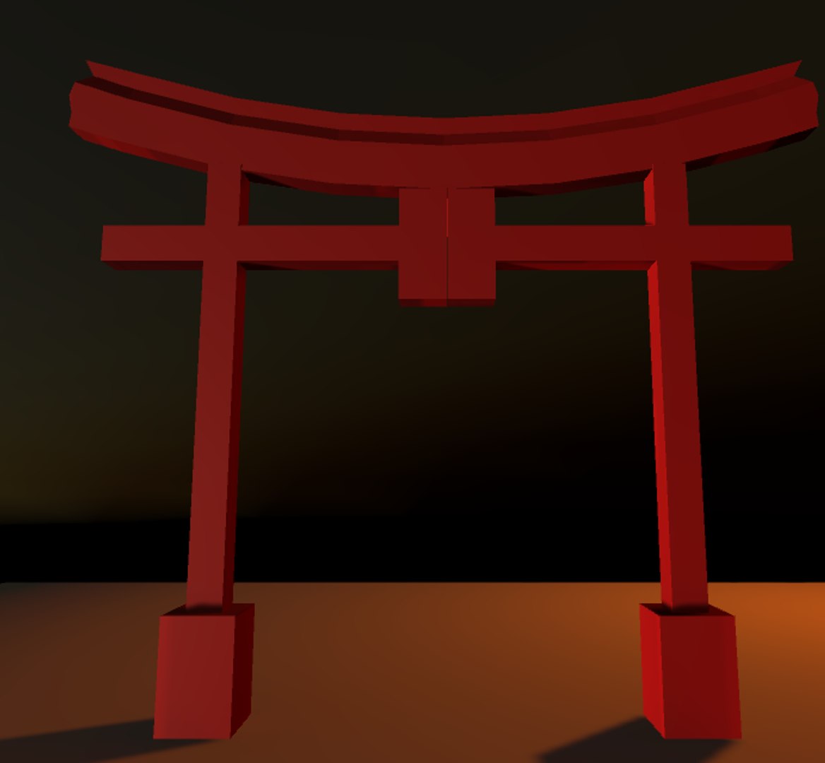 Japanese Tori Gate Model - TurboSquid 1481780