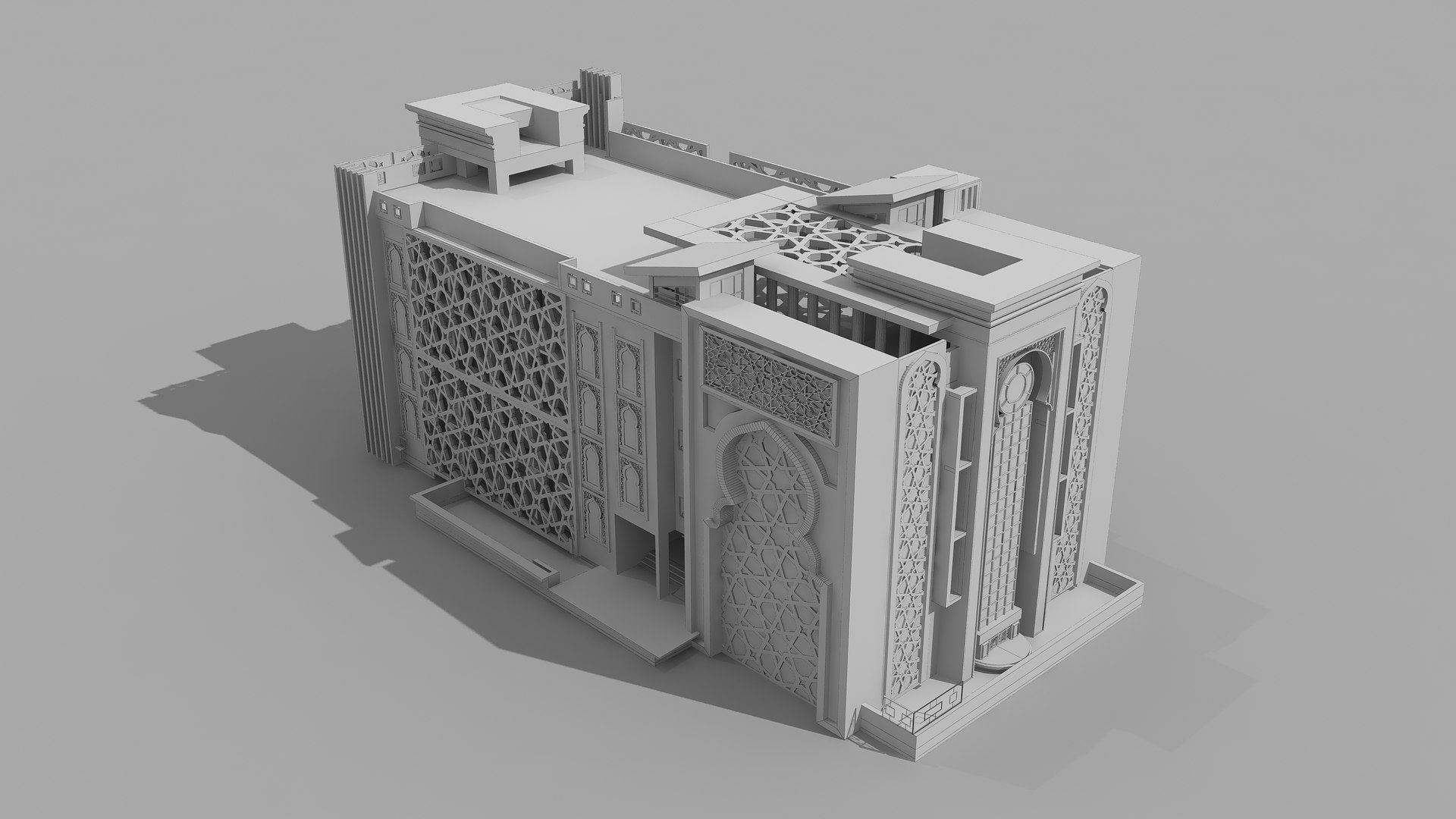3D 11 Modern Islamic Buildings - Bundle - TurboSquid 2241489