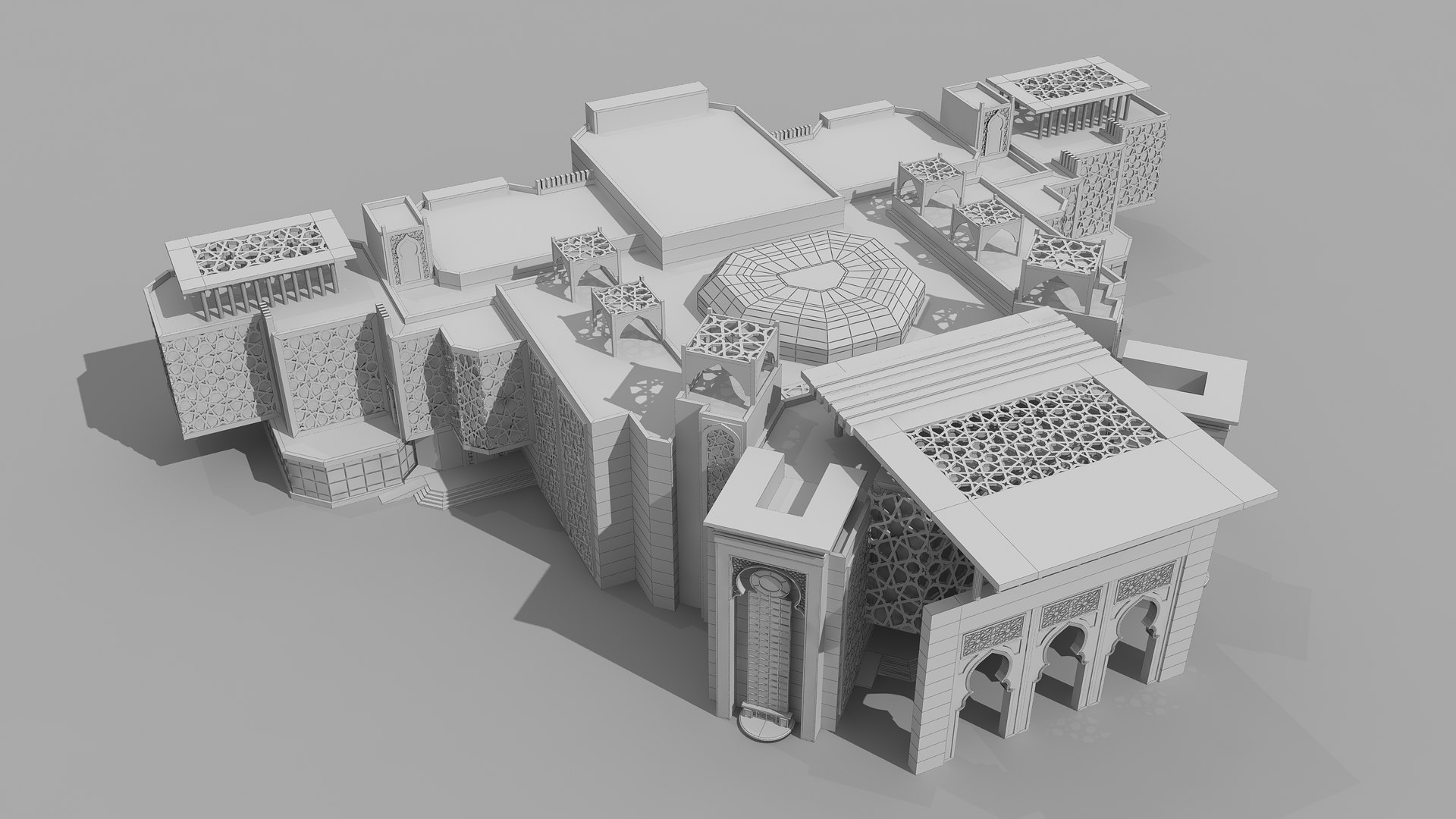 3D 11 Modern Islamic Buildings - Bundle - TurboSquid 2241489