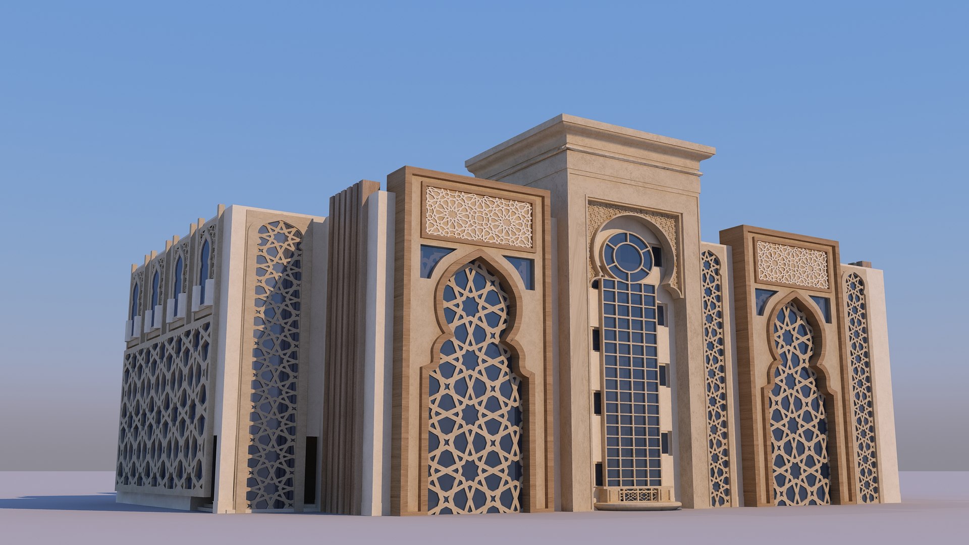 3D 11 Modern Islamic Buildings - Bundle - TurboSquid 2241489