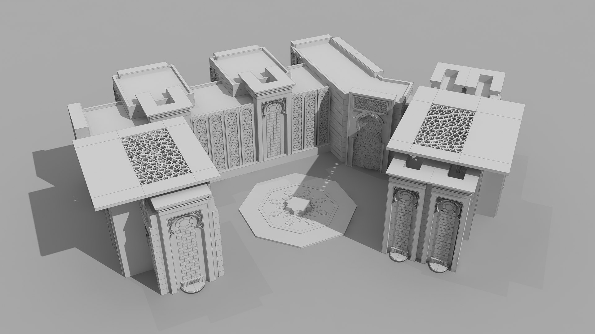3D 11 Modern Islamic Buildings - Bundle - TurboSquid 2241489