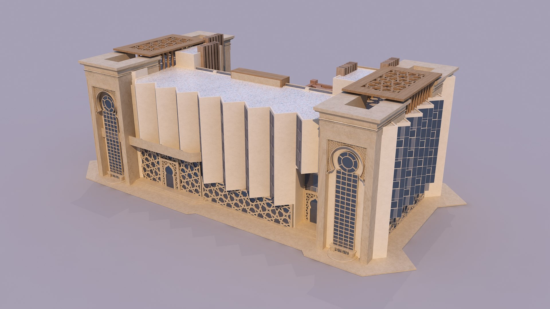 3D 11 Modern Islamic Buildings - Bundle - TurboSquid 2241489
